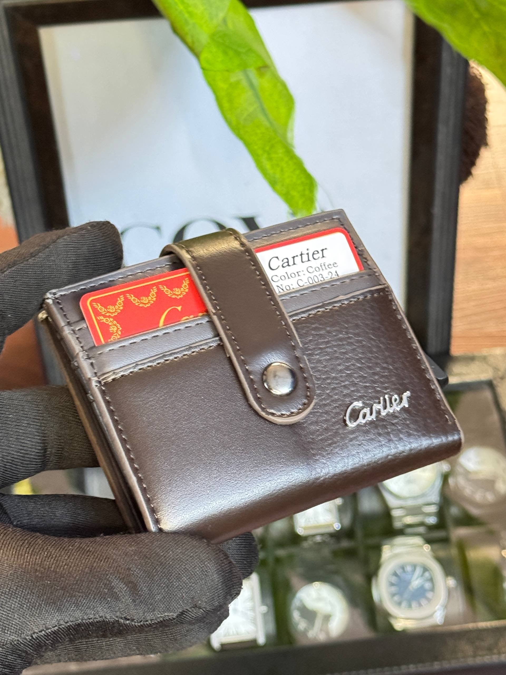 Cartier - Leather Card Holder Wallet – Cova
